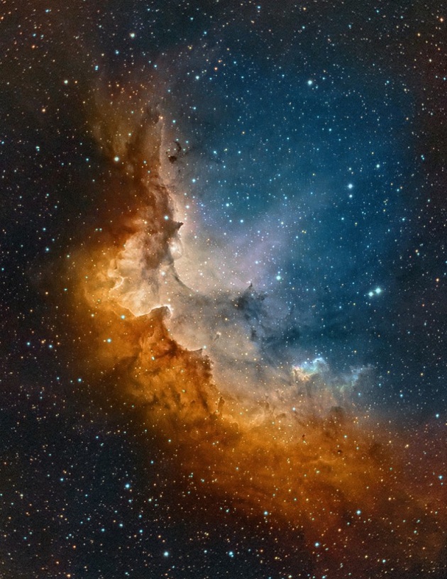 The Wizard Nebula, a nebula surrounding the star cluster NGC 7380 ...