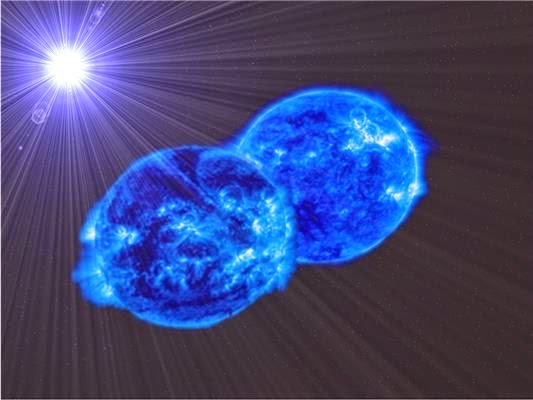 Two stars merging into a super-massive star seen by astronomers - Think ...
