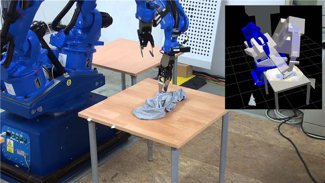 Service robots classifies, smooths and folds clothes - Think Research ...